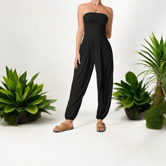 HALARA | Pants & Jumpsuits | Halara Backless Jumper With Pockets | Poshmark